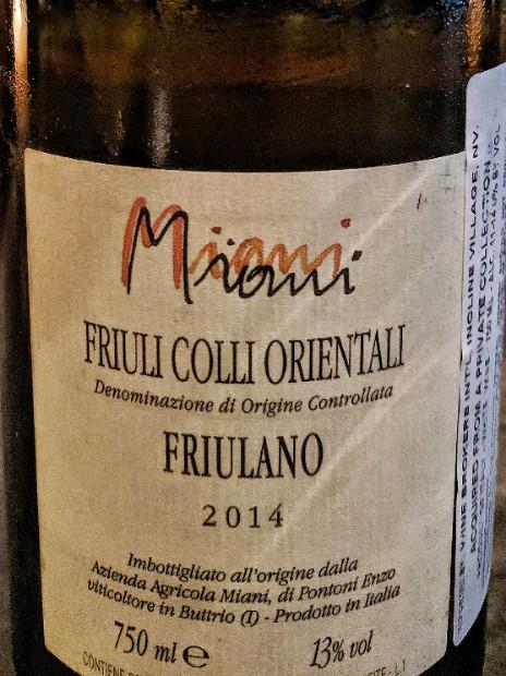 2014 Miani Friulano, Italy, Friuli-Venezia Giulia, Friuli Colli ...