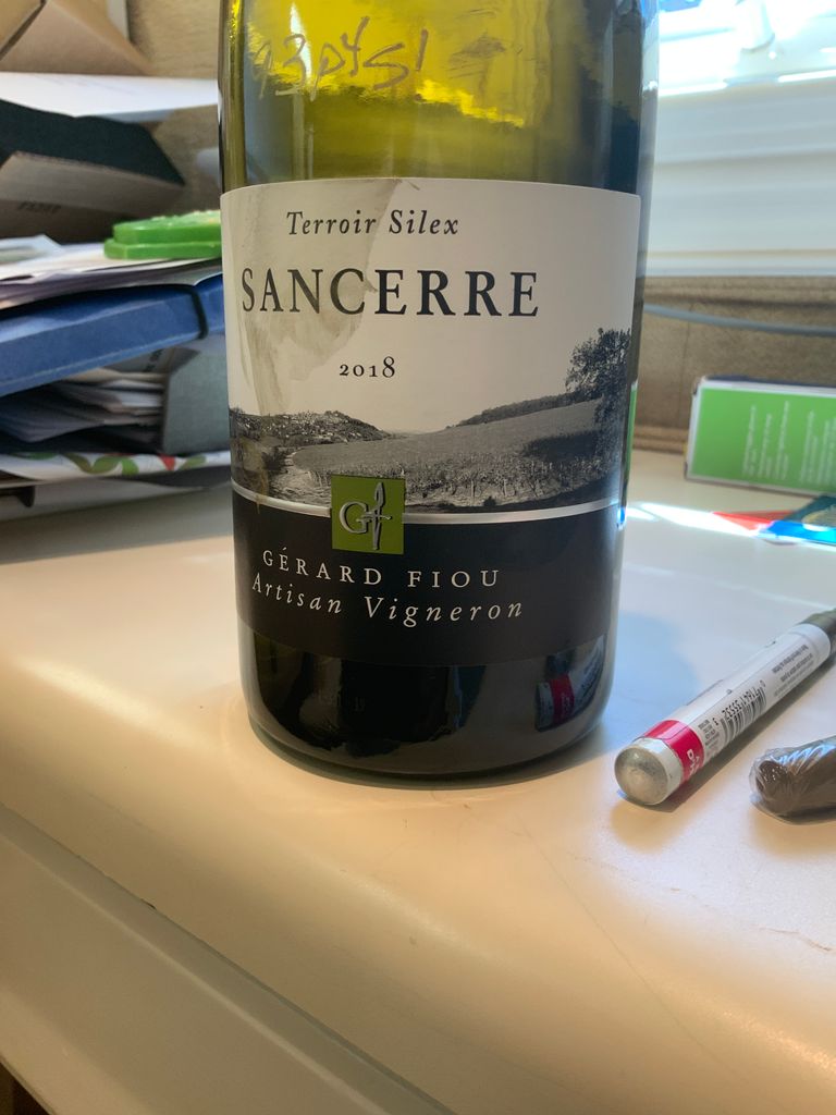 2018 Domaine Gerard Fiou Sancerre Terroir Silex, France, Loire Valley ...