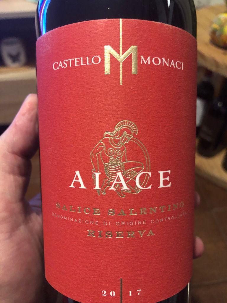 2017 Castello Monaci Salice Salentino Riserva Aiace, Italy, Puglia ...