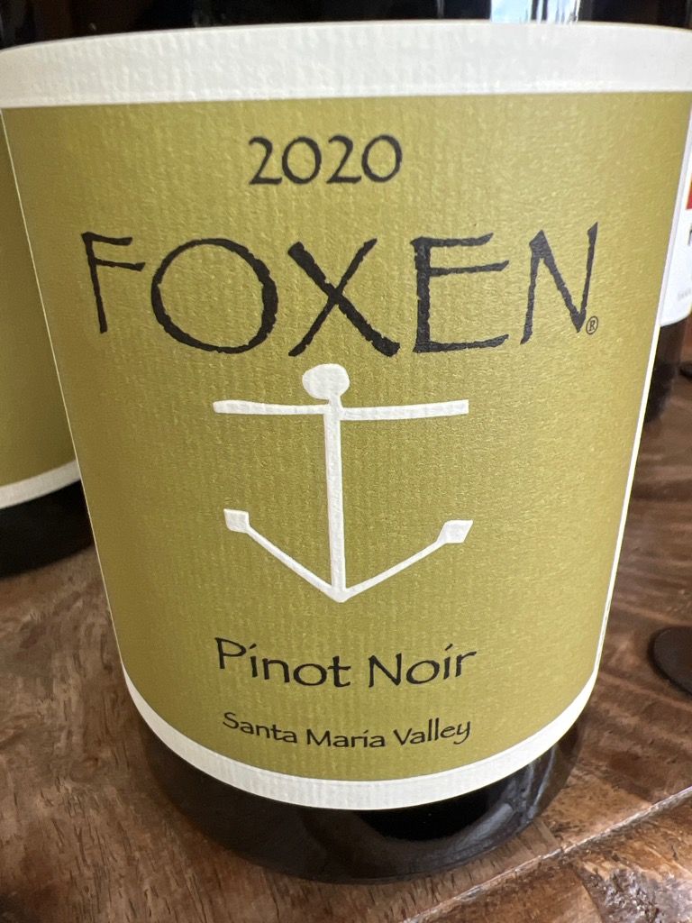 2020 Foxen Pinot Noir Santa Maria Valley, USA, California, Central ...