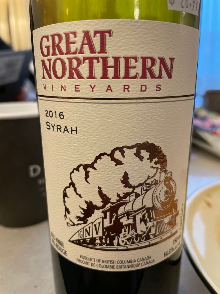 2018 Great Northern Vineyards Syrah, Canada, British Columbia ...