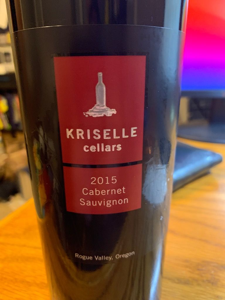 2017 Kriselle Cellars Cabernet Sauvignon, USA, Oregon, Southern Oregon ...