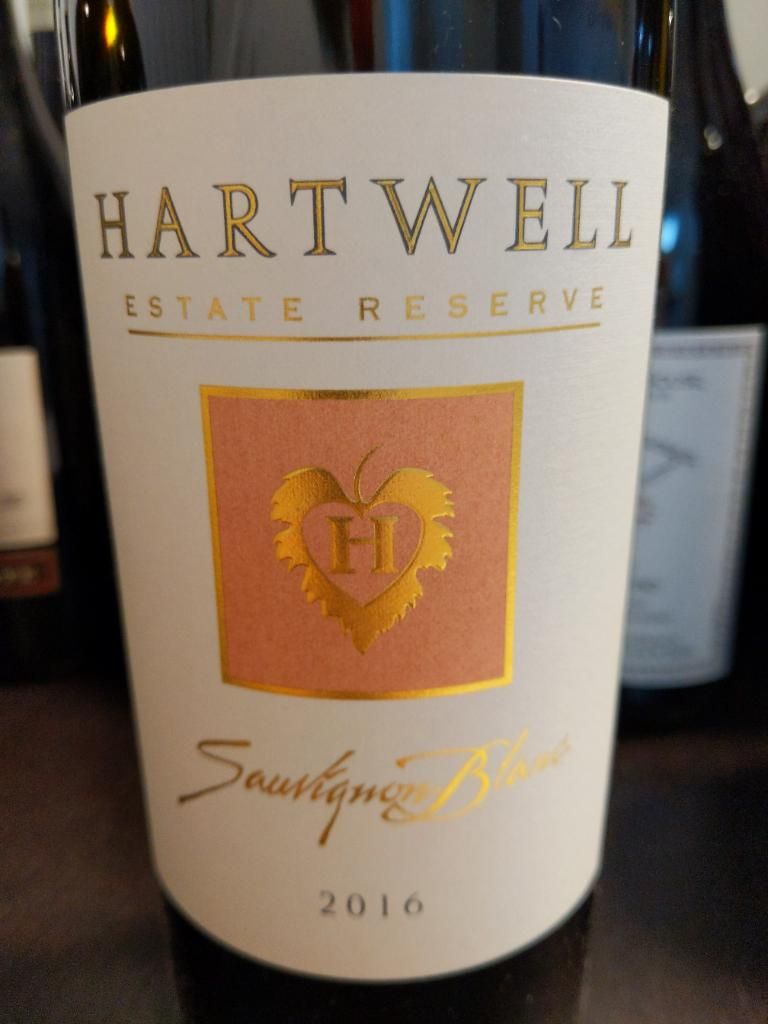 2016 Hartwell Vineyards Sauvignon Blanc Estate Reserve, USA, California ...