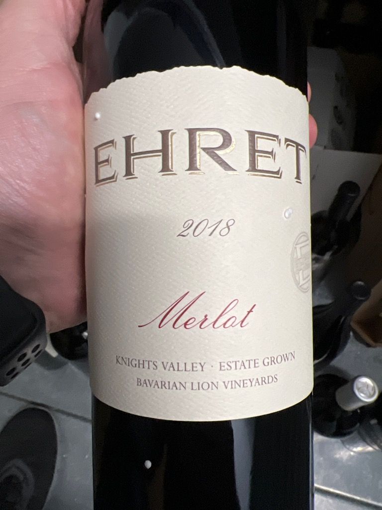 2015 Ehret Family Winery Merlot, USA, California, Sonoma County ...