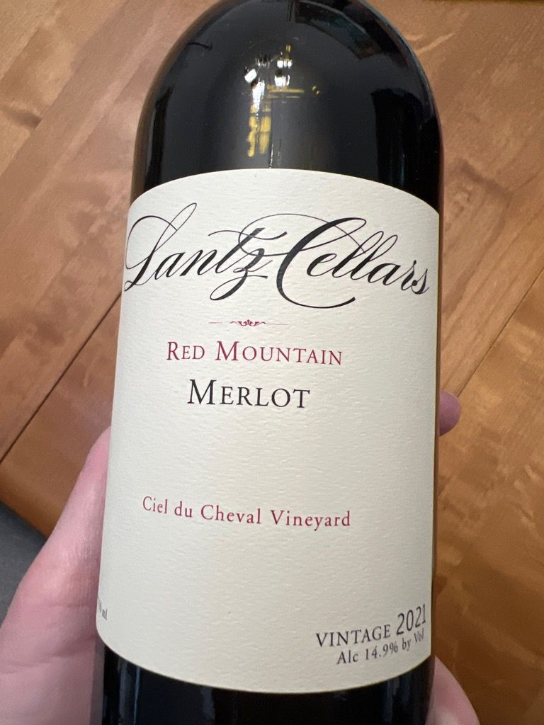 2021 Lantz Cellars Merlot Ciel du Cheval Vineyard, USA, Washington ...