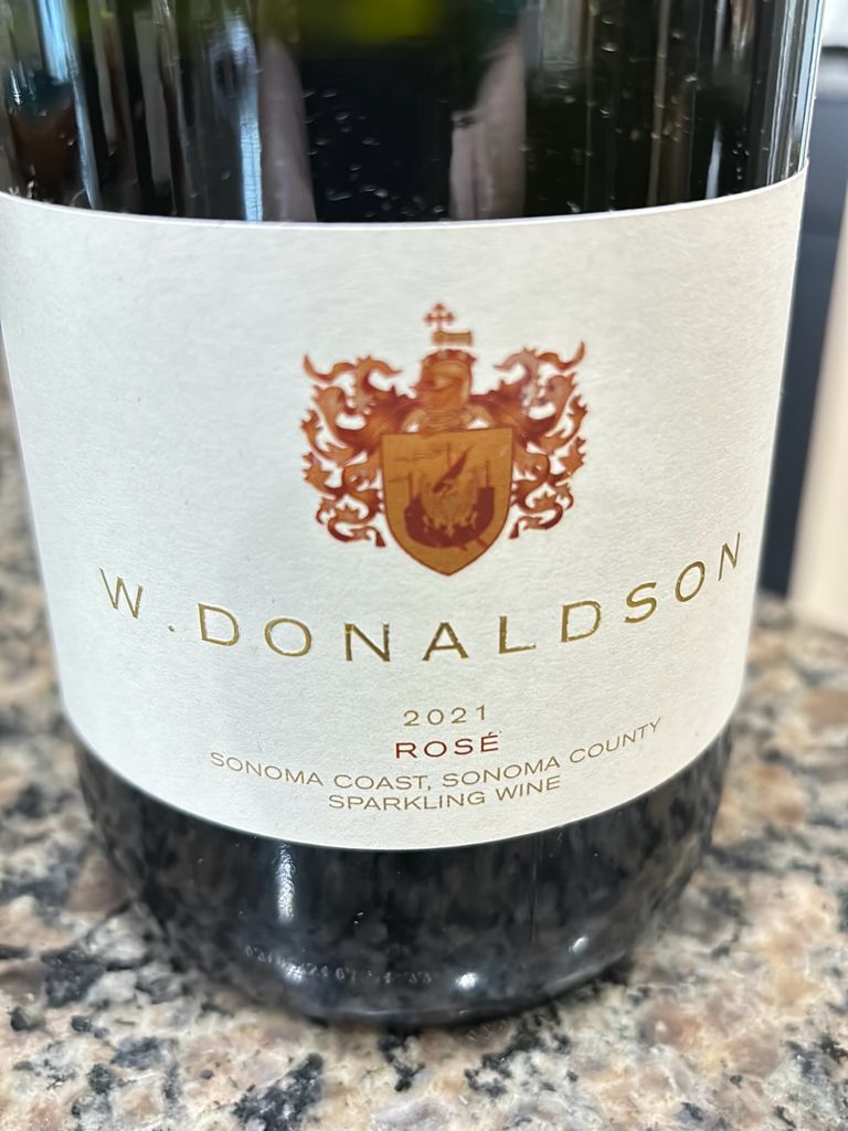 2021 W. Donaldson Rosé Sparkling Wine Sonoma County, USA, California ...
