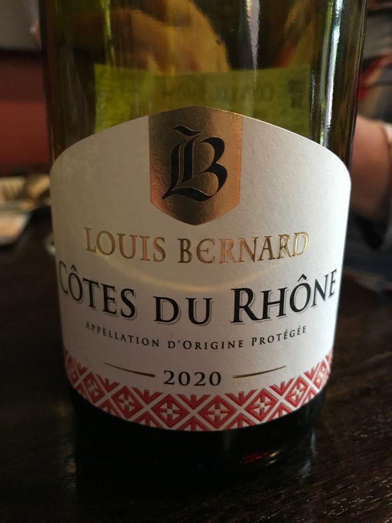 2020 Louis Bernard Côtes du Rhône, France, Rhône, Southern Rhône, Côtes ...