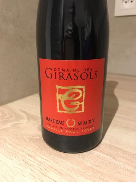 2014 Domaine Des Girasols Rasteau, France, Rhône, Southern Rhône ...
