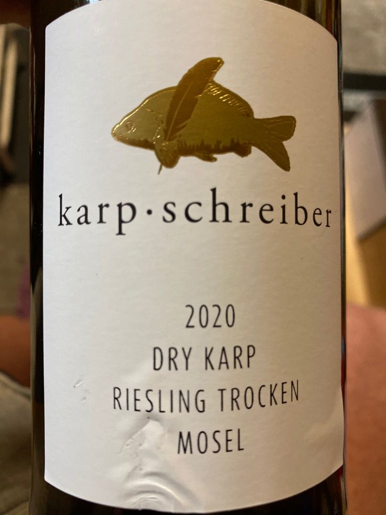 2019 Karp-Schreiber Riesling Trocken Dry Karp, Germany, Mosel Saar ...