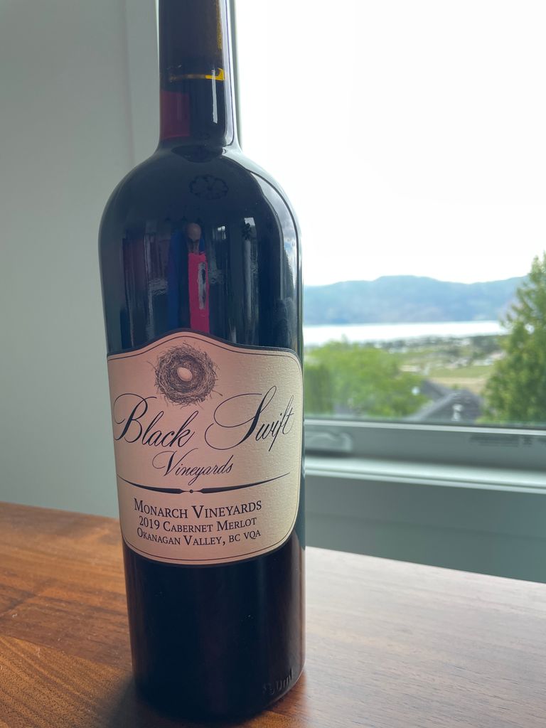 2019 Black Swift Vineyards Cabernet Merlot Monarch Vineyard, Canada ...