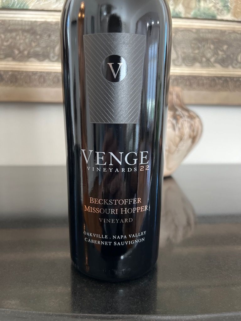2022 Venge Vineyards Cabernet Sauvignon Beckstoffer Missouri Hopper ...