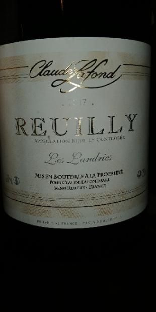 2020 Claude Lafond Reuilly Rouge, France, Loire Valley, Upper Loire ...