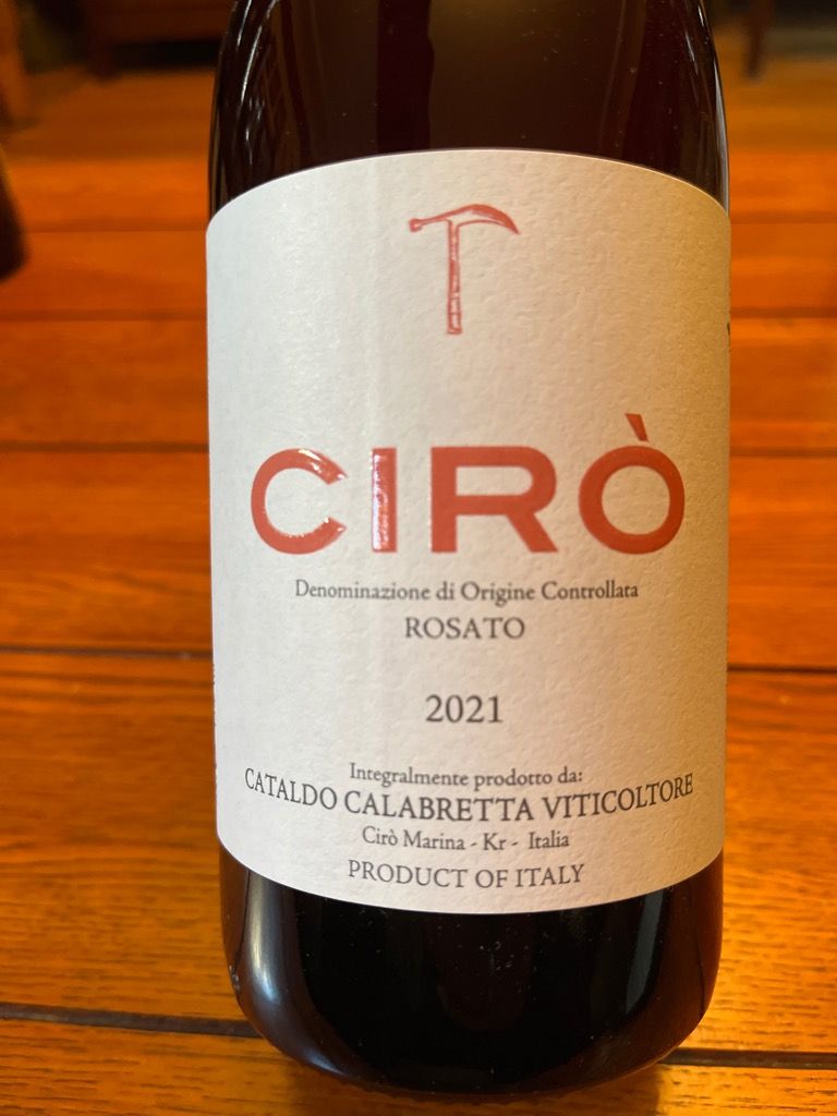 2022 Cataldo Calabretta Cirò Rosato, Italy, Calabria, Cirò - CellarTracker