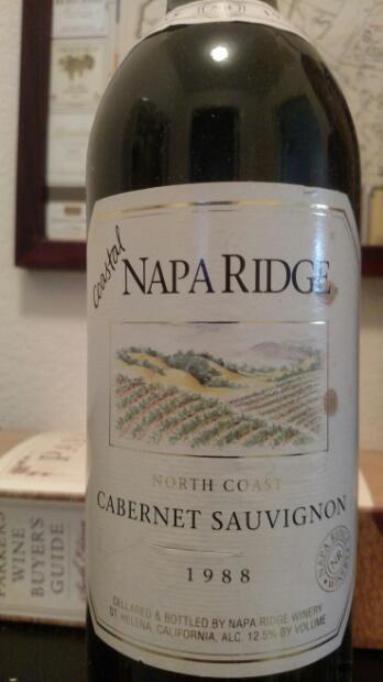 1986 Napa Ridge Cabernet Sauvignon, USA, California, North Coast ...