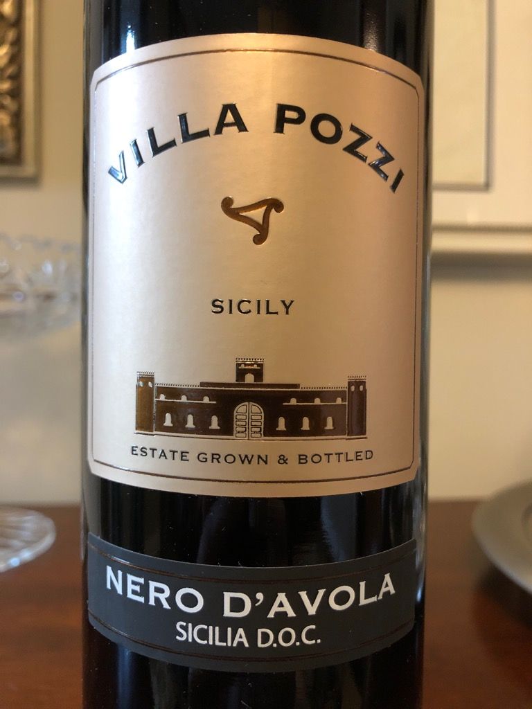 2018 Villa Pozzi Nero d'Avola Sicilia, Italy, Sicily, Sicilia ...