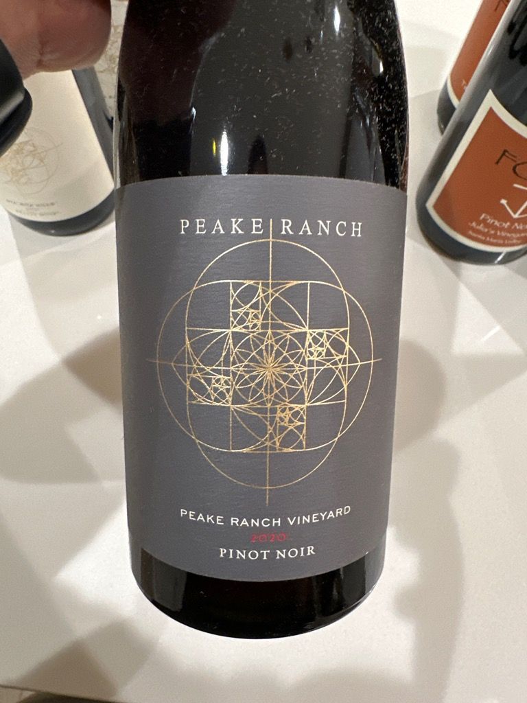 2021 Peake Ranch Pinot Noir Peake Ranch Vineyard, USA, California ...