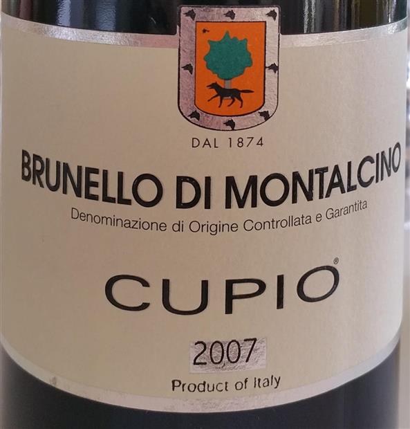 2007 Pinino Brunello di Montalcino Cupio, Italy, Tuscany, Montalcino ...