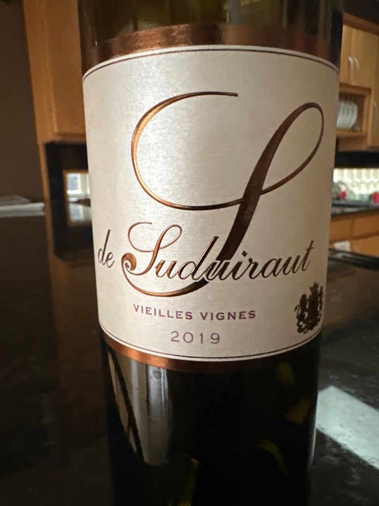 2021 Château Suduiraut "S" de Suduiraut Vieilles Vignes, France, Bordeaux - CellarTracker