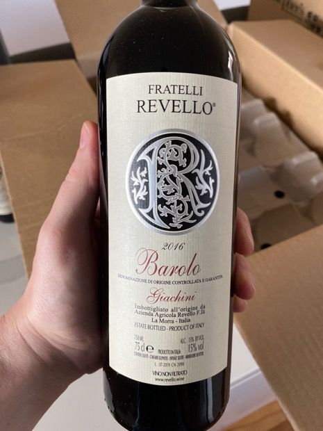 2016 Fratelli Revello Barolo Vigna Giachini, Italy, Piedmont, Langhe ...