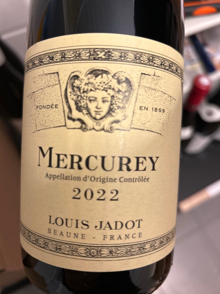 2022 Louis Jadot Mercurey, France, Burgundy, Côte Chalonnaise, Mercurey ...