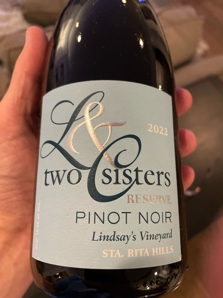 2022 Foley Estates Pinot Noir Two Sisters Lindsay's Vineyard, USA ...