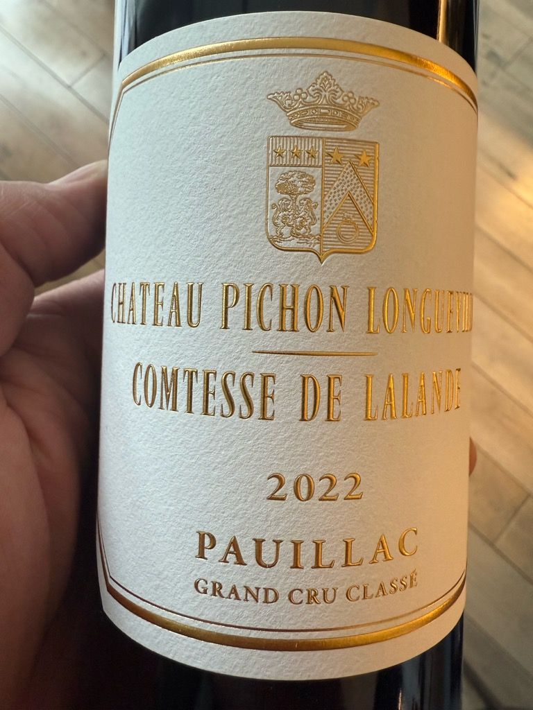 2022 Château Pichon Longueville Comtesse de Lalande, France, Bordeaux ...