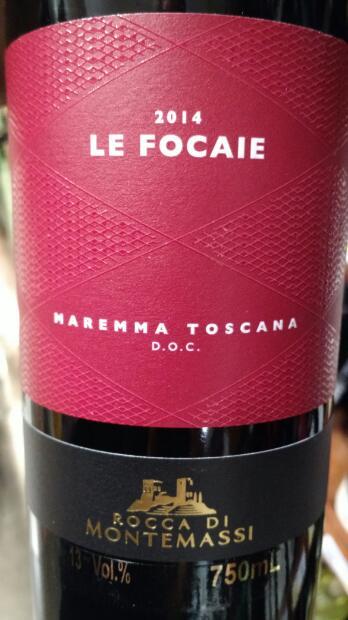2014 Rocca di Montemassi Maremma Toscana Le Focaie, Italy, Tuscany ...