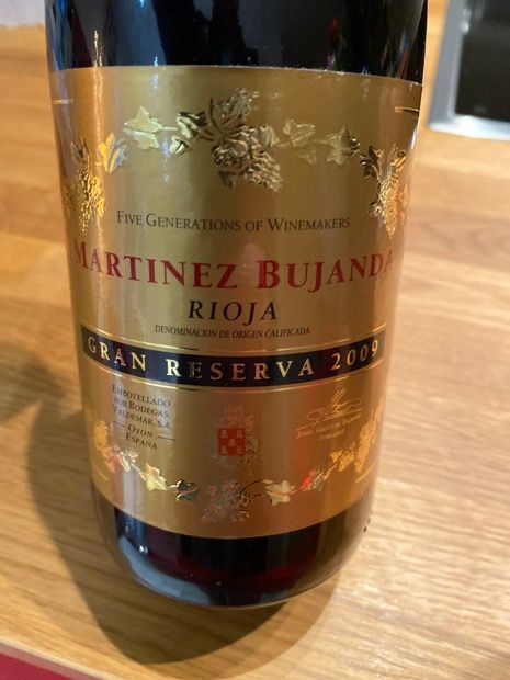 2009 Martinez Bujanda Rioja Gran Reserva, Spain, La Rioja, La Rioja ...