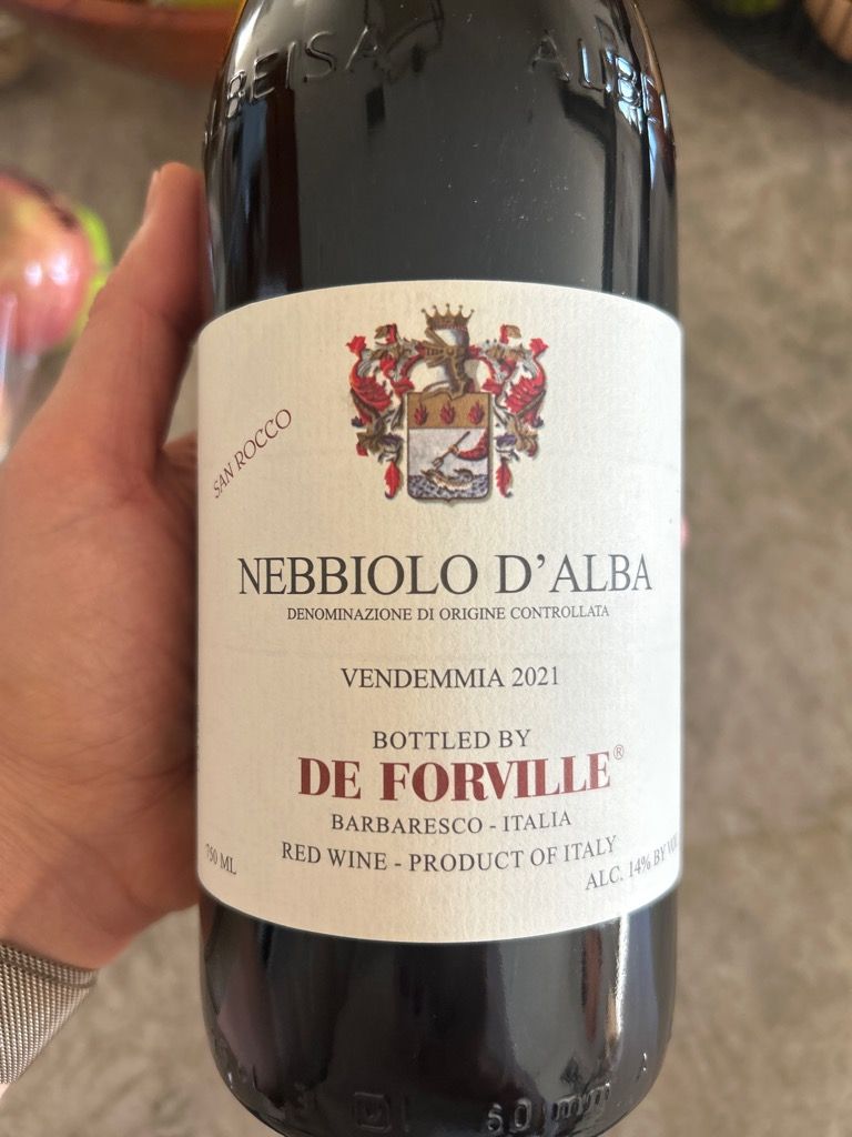 2021 De Forville Nebbiolo d'Alba San Rocco, Italy, Piedmont, Alba ...