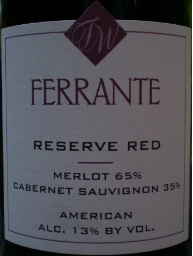 2006 Ferrante Reserve Red, USA, American - CellarTracker
