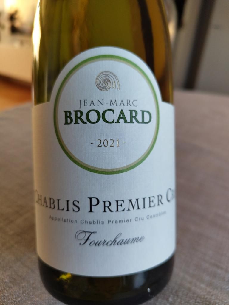 2021 Jean-Marc Brocard Chablis 1er Cru Fourchaume, France, Burgundy ...