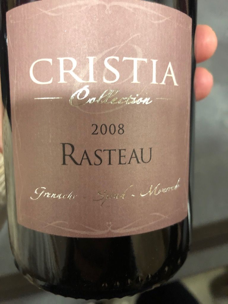 2008 Domaine de Cristia Rasteau Cristia Collection, France, Rhône ...