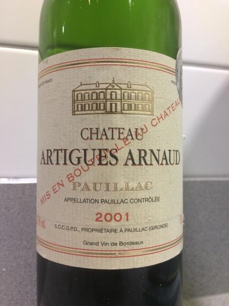 2001 Château Artigues-Arnaud, France, Bordeaux, Médoc, Pauillac ...
