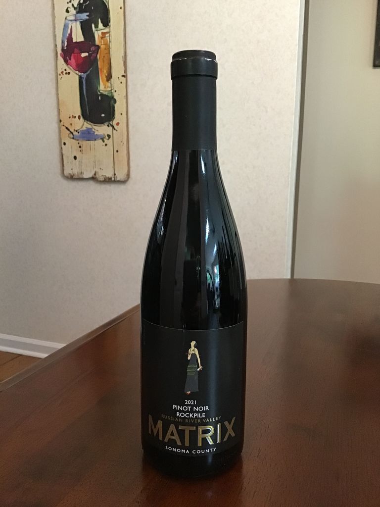 2021 Matrix Pinot Noir Rockpile, USA, California, Sonoma County ...