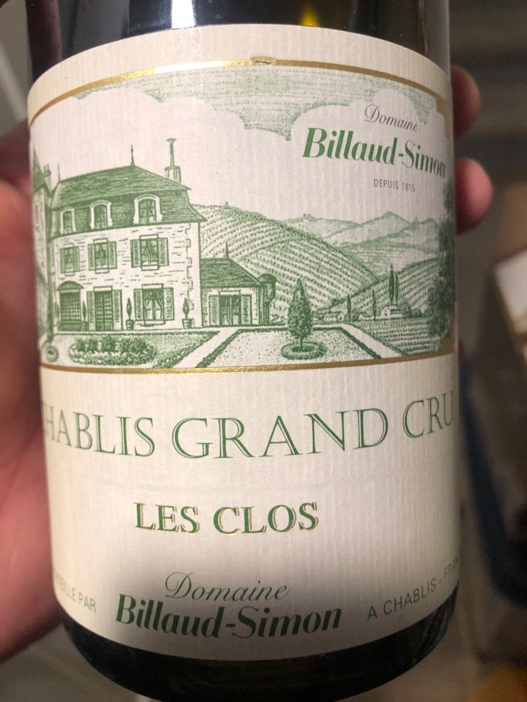 2016 Domaine Billaud-Simon Chablis Grand Cru Vaudésir, France, Burgundy ...