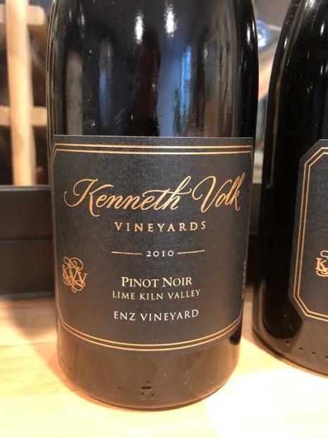 2010 Kenneth Volk Pinot Noir Enz Vineyard, USA, California, Central ...