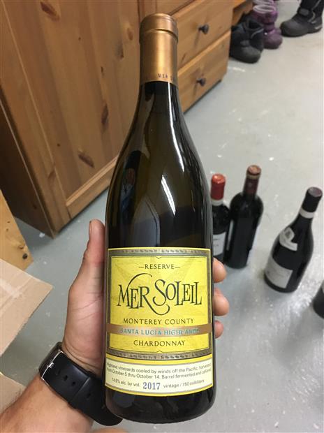 2017 Mer Soleil Chardonnay Reserve Santa Lucia Highlands, USA ...