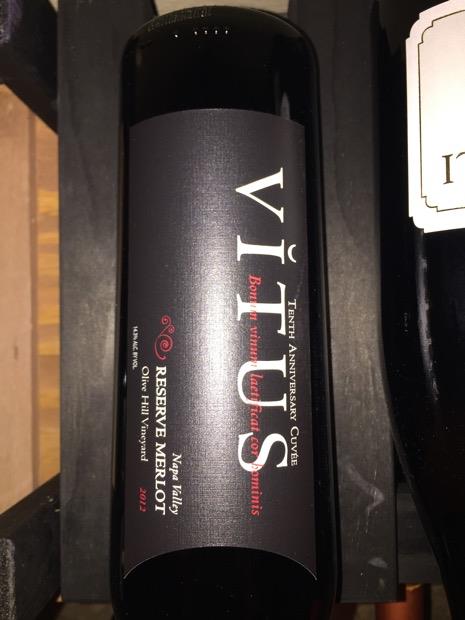 2011 VITUS Merlot Reserve Olive Hill Vineyard, USA, California, Napa ...