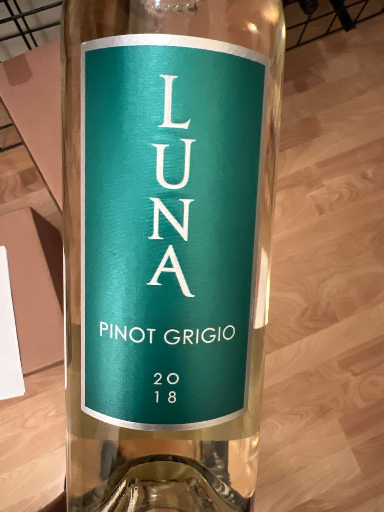 2018 Luna Vineyards Pinot Grigio, USA, California, Napa Valley ...