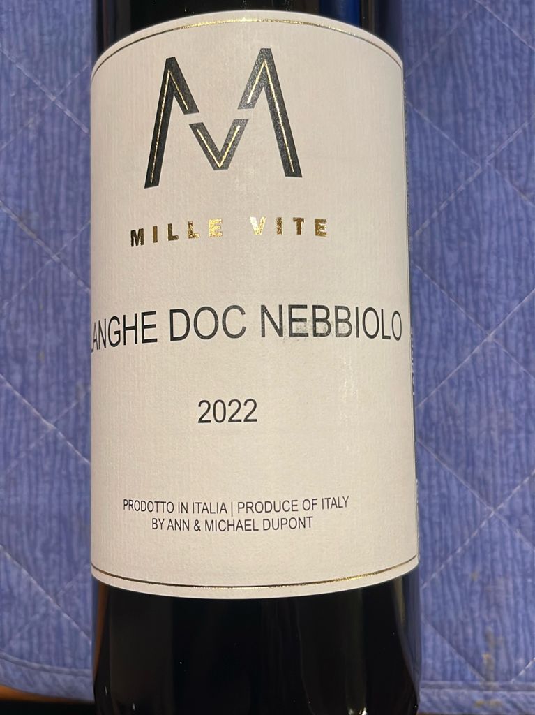 2022 Mille Vite Langhe Nebbiolo, Italy, Piedmont, Langhe, Langhe DOC ...