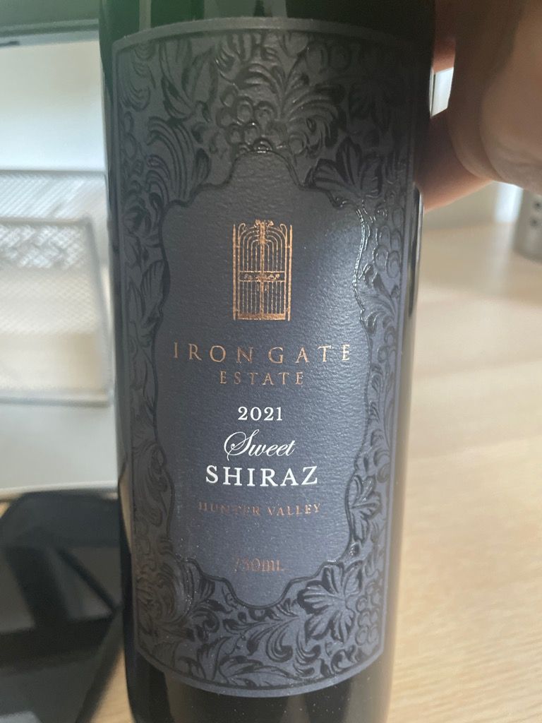 2023 Iron Gate Estate Sweet Shiraz, Australia, New South Wales, Hunter ...