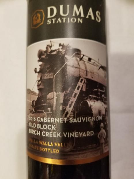 2016 Dumas Station Cabernet Sauvignon Old Block Birch Creek, USA ...