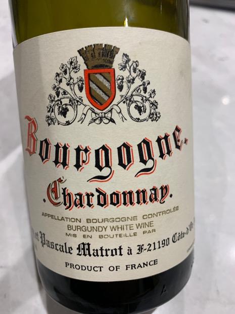 2005 Domaine Matrot Chardonnay Bourgogne Blanc, France, Burgundy ...