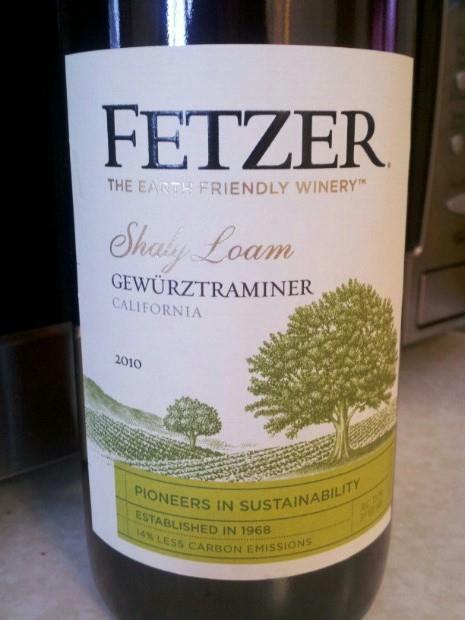 2010 Fetzer Gewürztraminer Shaly Loam, USA, California, Central Coast ...