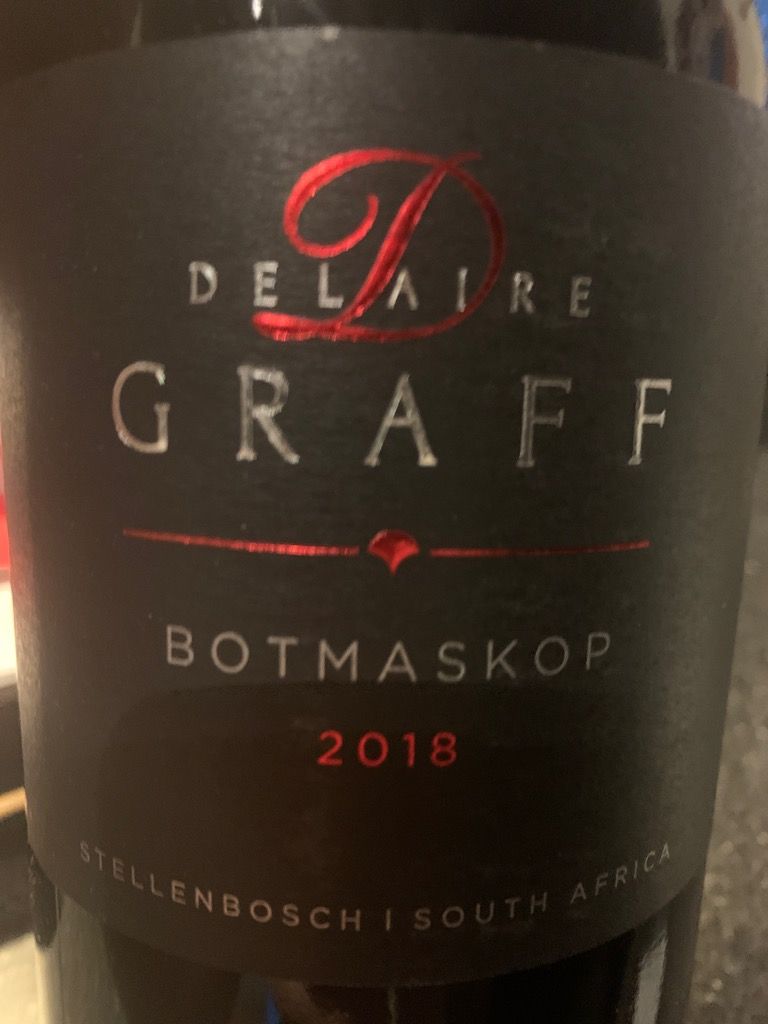 2020 Delaire Graff Botmaskop, South Africa, Coastal Region ...