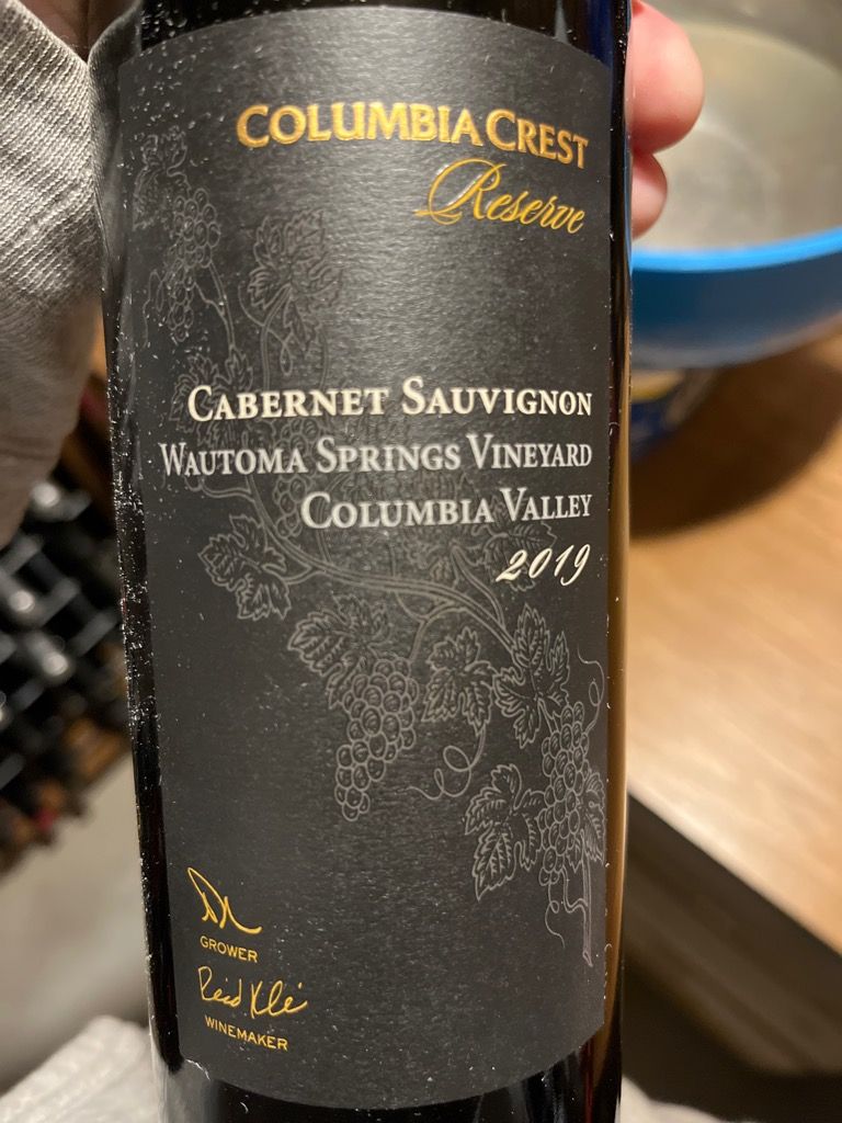 2018 Columbia Crest Cabernet Sauvignon Reserve Wautoma Springs Vineyard ...