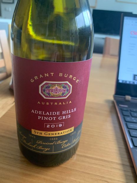 2019 Grant Burge Pinot Gris 5th Generation, Australia, South Australia ...