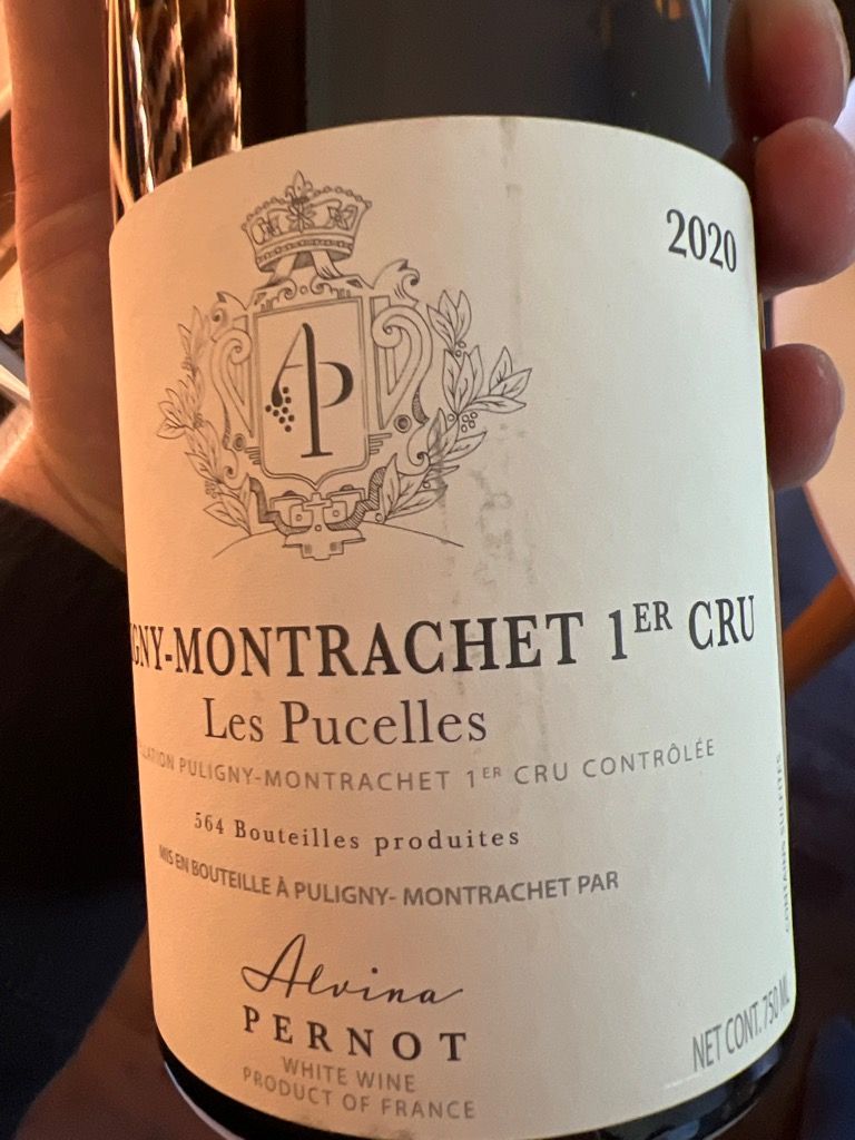 2023 Alvina Pernot Puligny-Montrachet 1er Cru Les Pucelles, France ...