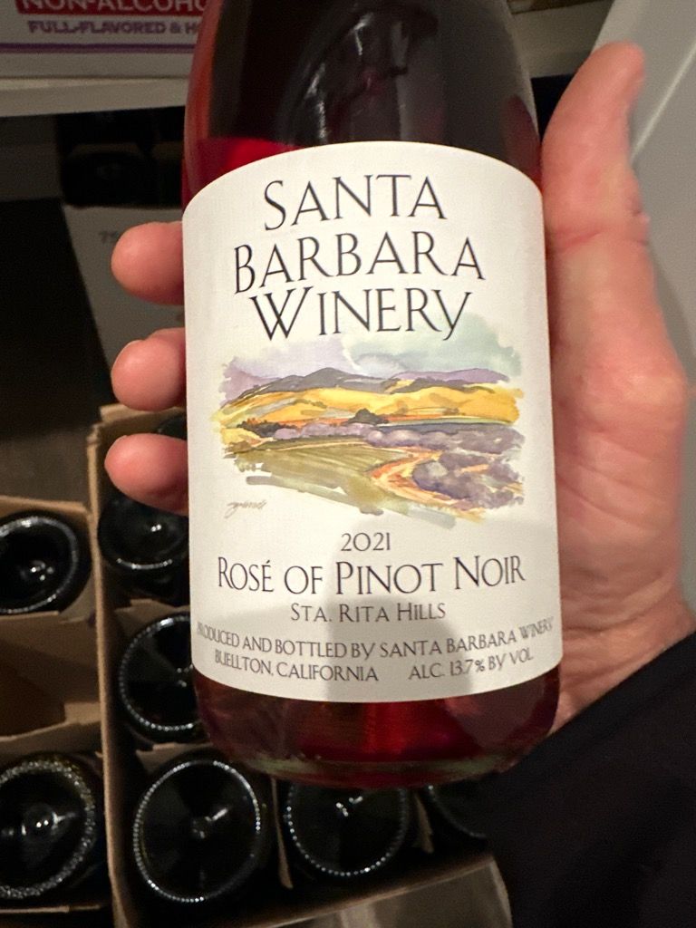 2021 Santa Barbara Winery Rosé of Pinot Noir, USA, California, Central ...