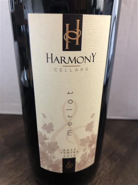 2016 Harmony Cellars Merlot, USA, California, Central Coast, Paso ...